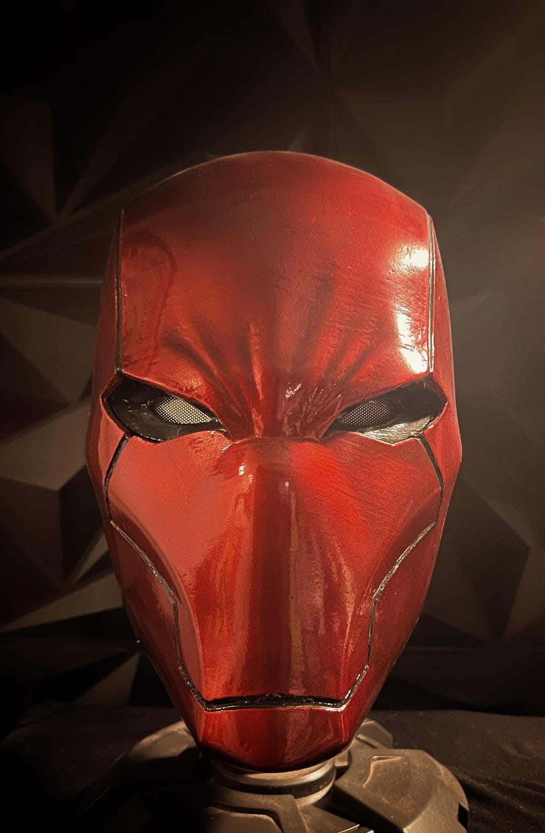 Red Hood Wearable Helmet With LED Eyes - Etsy