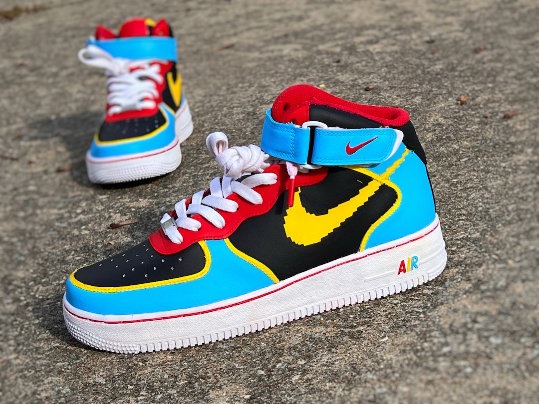 Retro Gaming Custom Themed Air Force 1 - Etsy