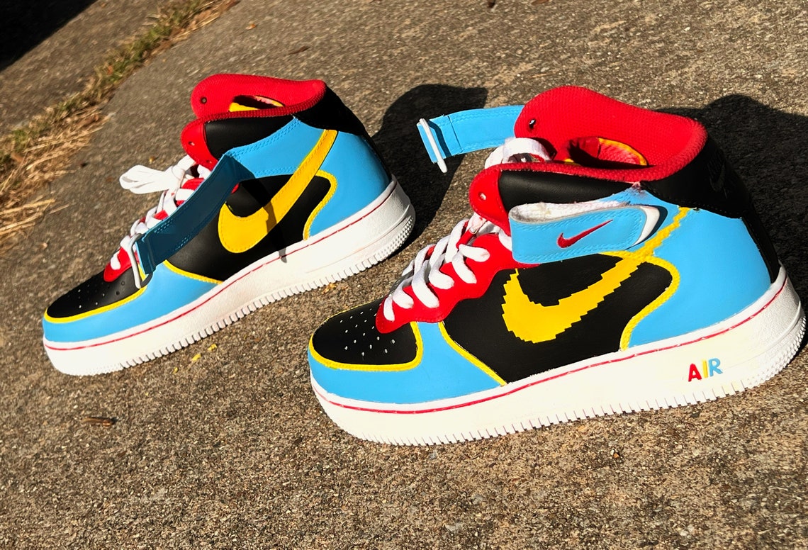 Retro Gaming Custom Themed Air Force 1 - Etsy