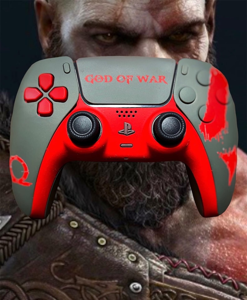 Custom Painted God of War PS5 Controller - Etsy