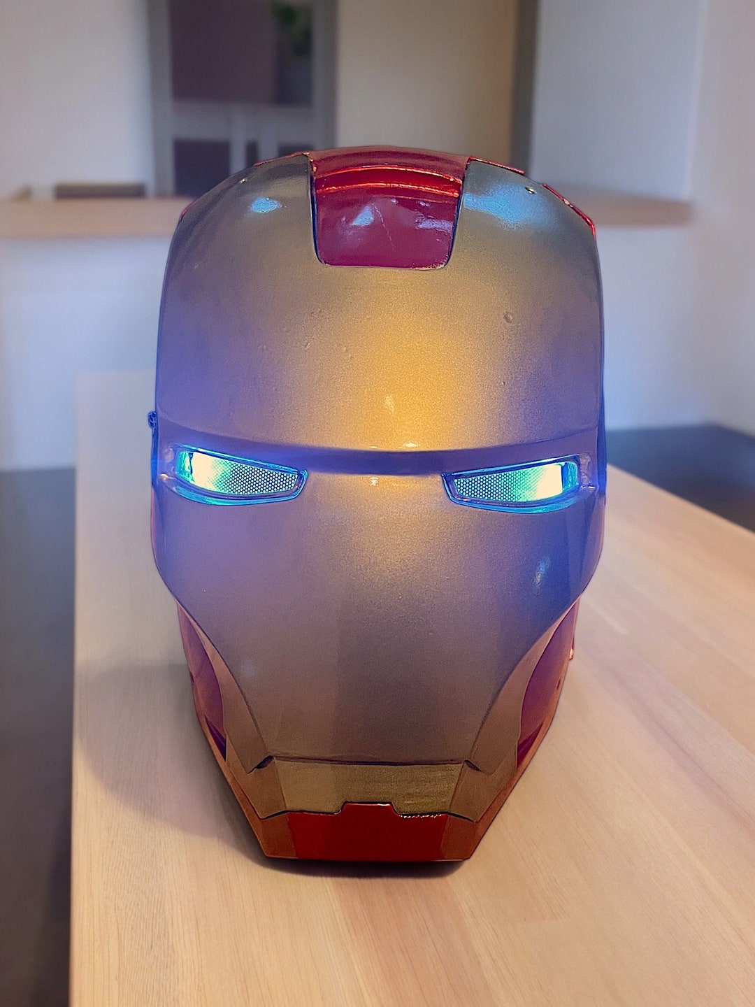 Mark VI Iron Man Helmet W/ LED Eyes - Etsy