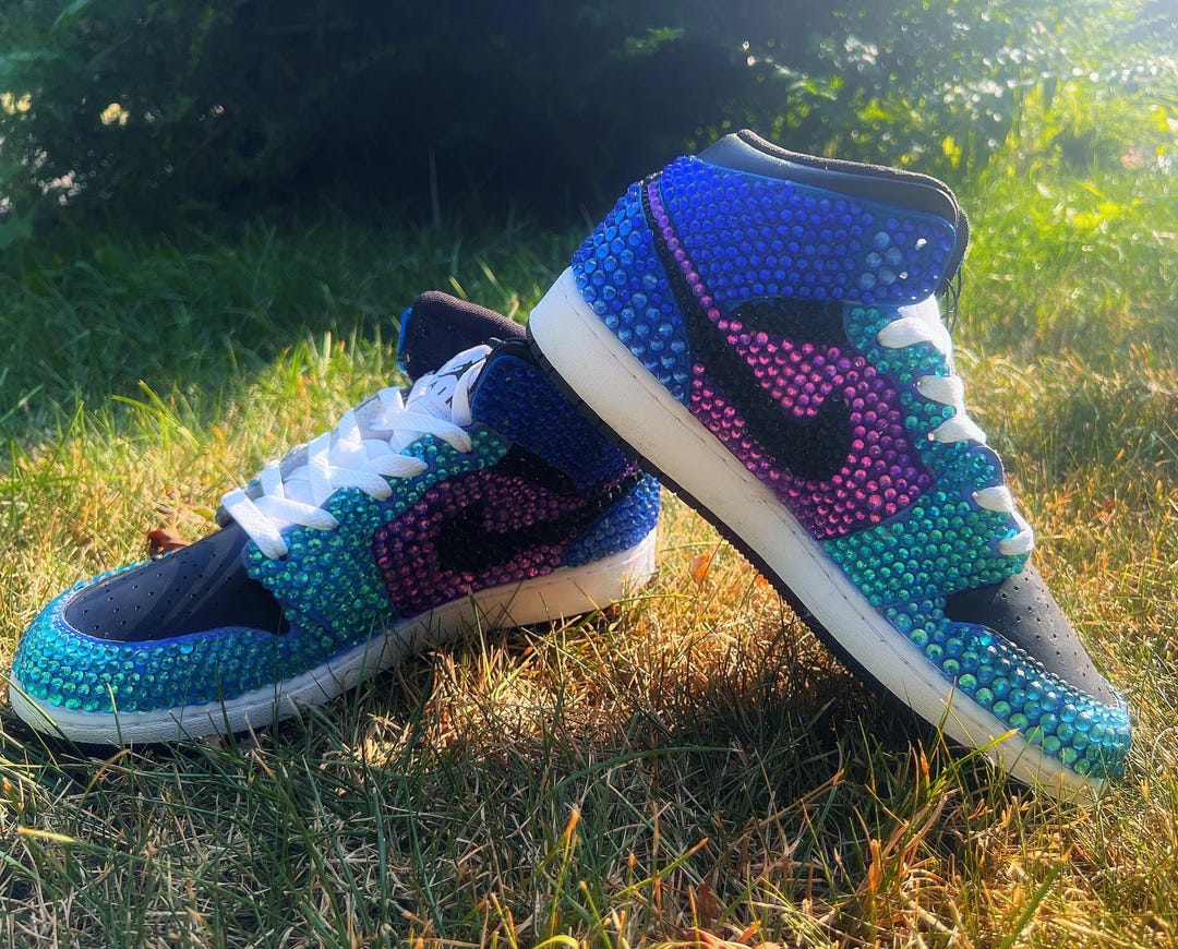 Custom Jeweled Jordan 1’s - Etsy
