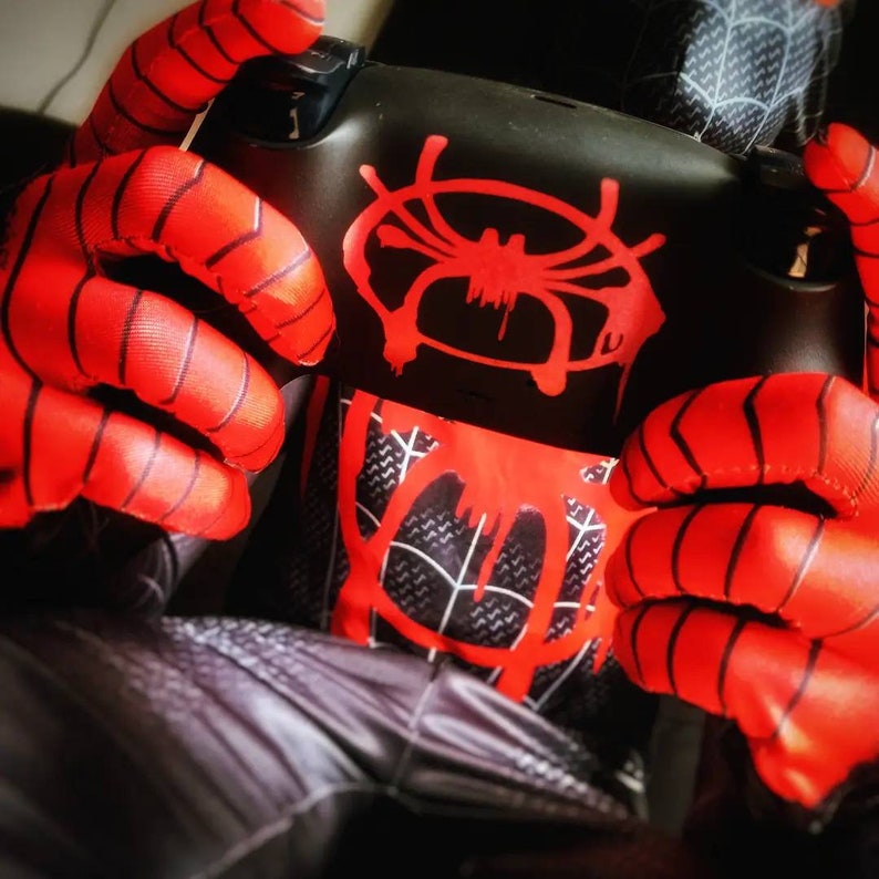 Custom PS5 Spiderman Miles Morales Controller - Etsy