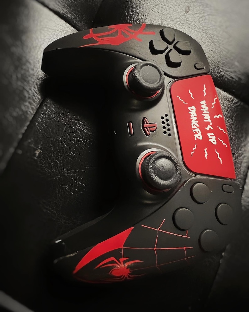 Custom Painted Miles Morales Themed PS5 Controller - Etsy