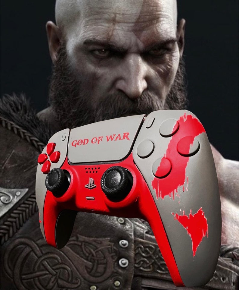 Custom Painted God of War PS5 Controller - Etsy