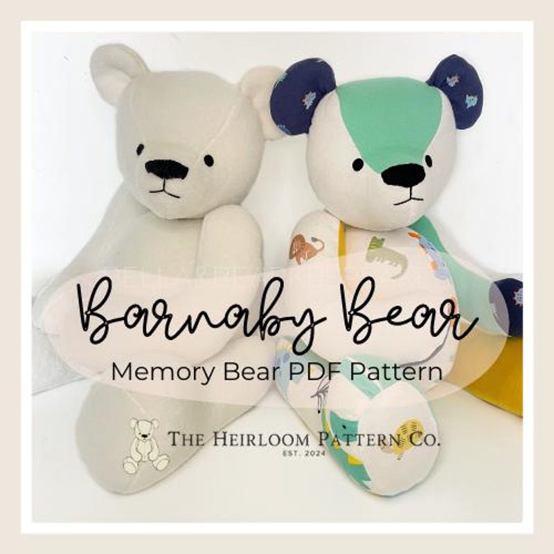 Memory Bear Pattern - Etsy