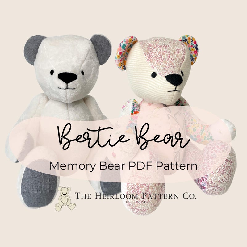 Memory Bear Pattern - Etsy