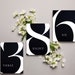 Black White Modern Table Numbers Wedding Printable, Wedding Table ...