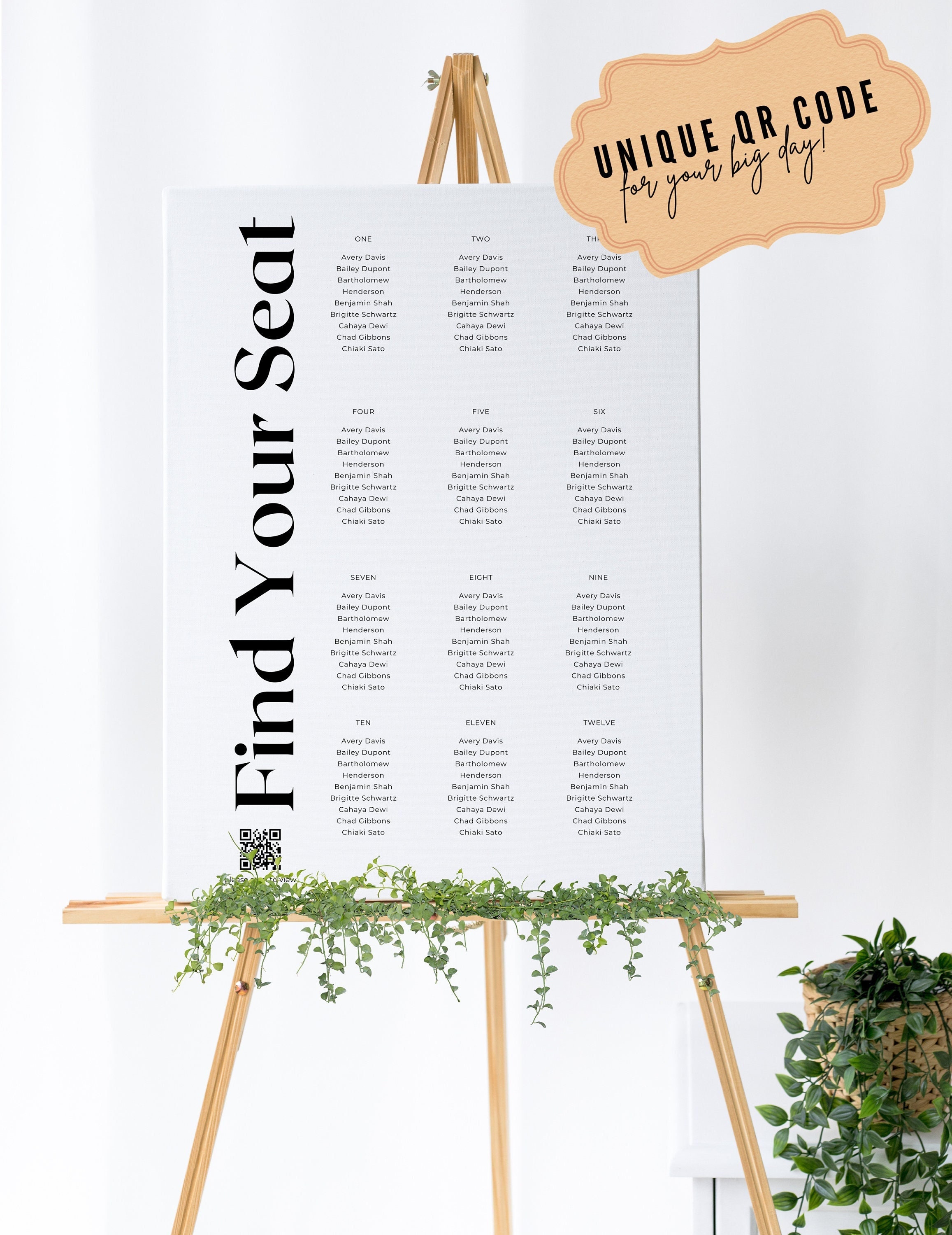 Wedding Reception Seating Chart Sign Reception Seat Chart - Etsy