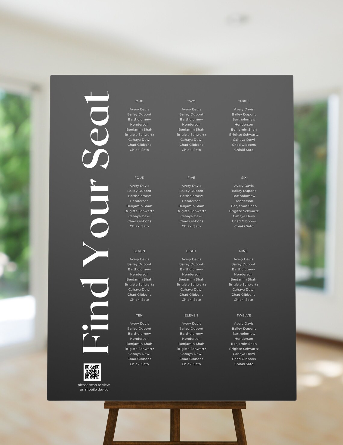 Wedding Reception Seating Chart Sign Reception Seat Chart - Etsy