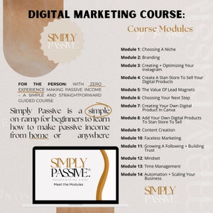NEW Digital Marketing Course, Simply Passive, MRR Resell, Faceless ...