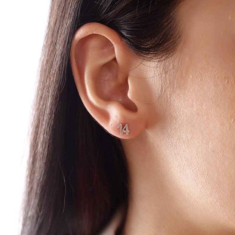 Initial Letter Earring Custom Initial Earring Dainty - Etsy