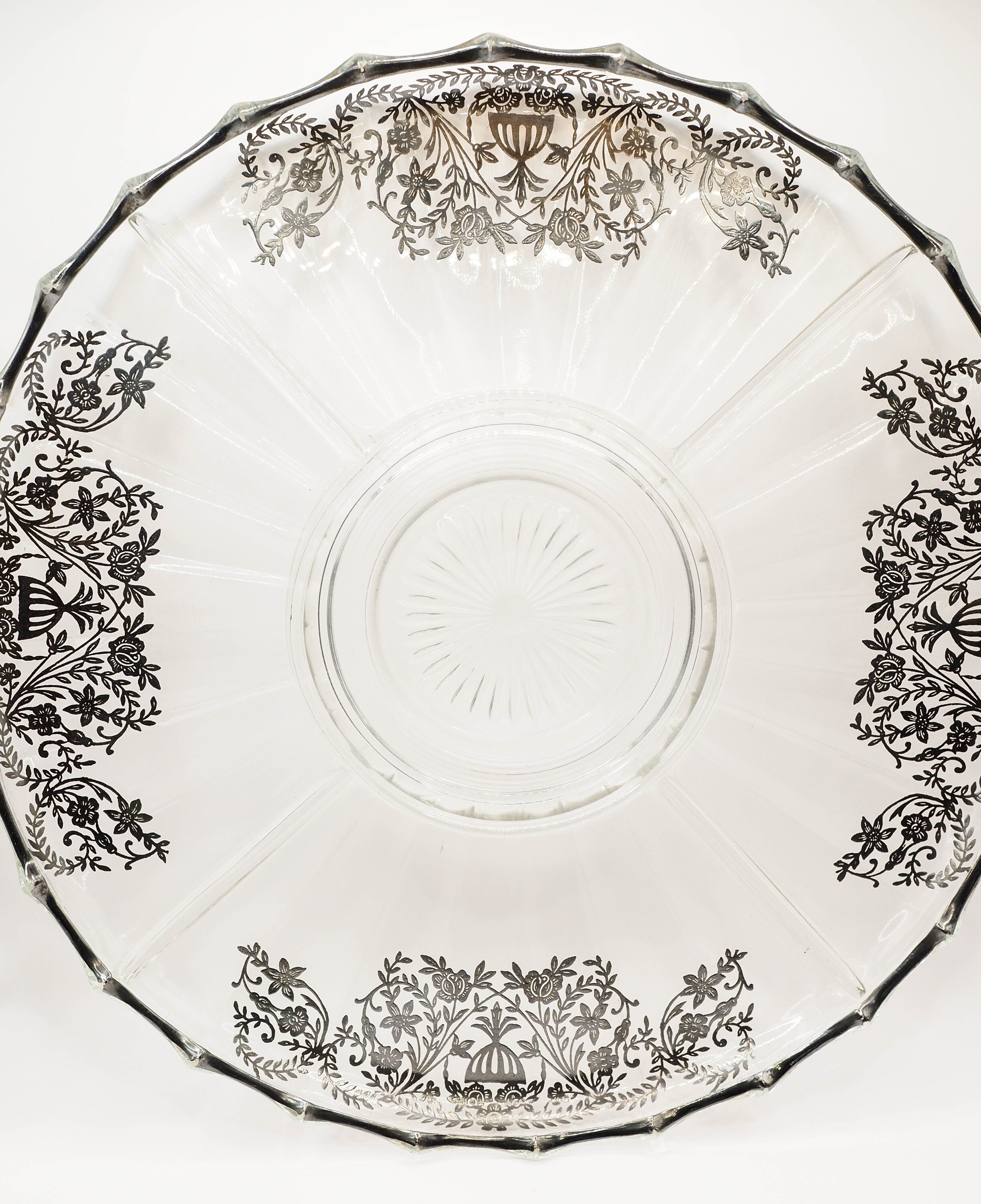 Kitchen & Dining Bowls Vintage Silver Overlay Tri-Divided Dish Home ...