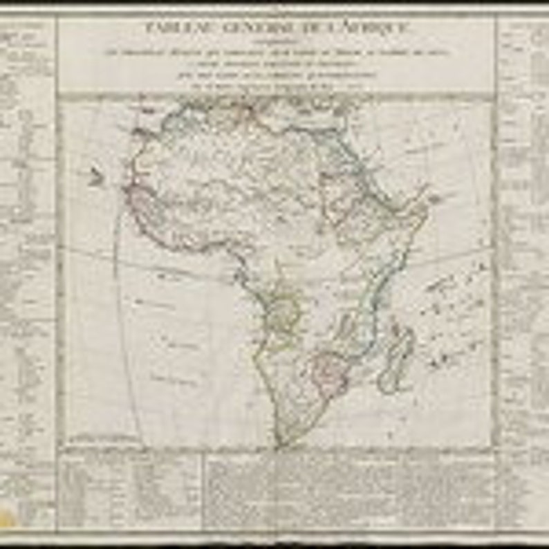 Printable Digital Map of Africa 1775 - Etsy