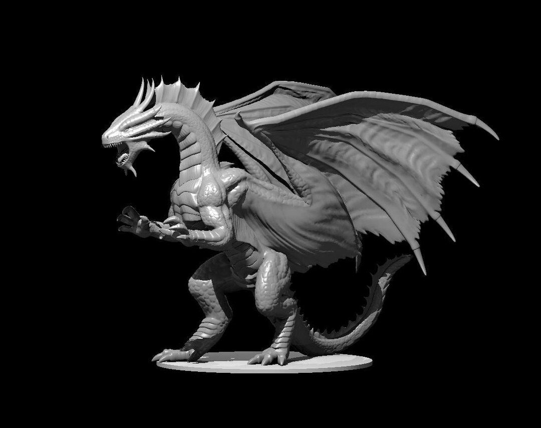 Adult Bronze Dragon Miniature Model for D&D Dungeons and Dragons ...