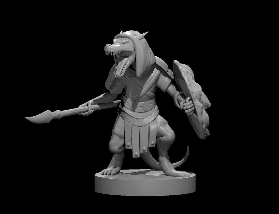 Kobold Dragon Shield Miniature Model for D&D Dungeons and Dragons ...