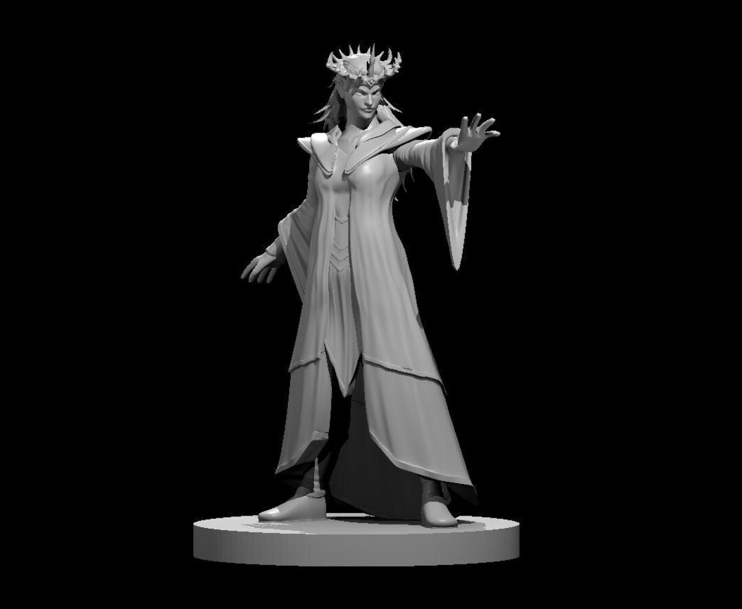 Iggwilv the Witch Queen Miniature Model for D&D Dungeons and Dragons, Pathfinder and Tabletop ...