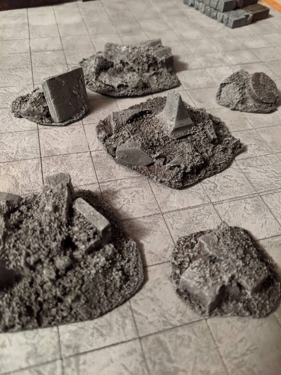 Rubble Set for Dungeons and Dragons/ Warhammer 40k/ Age of - Etsy Australia
