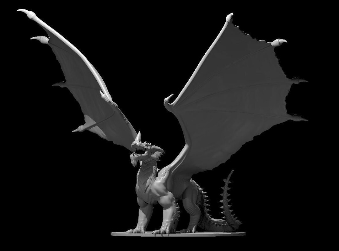 Blue Dragon Adult Miniature Model for D&D Dungeons and Dragons ...