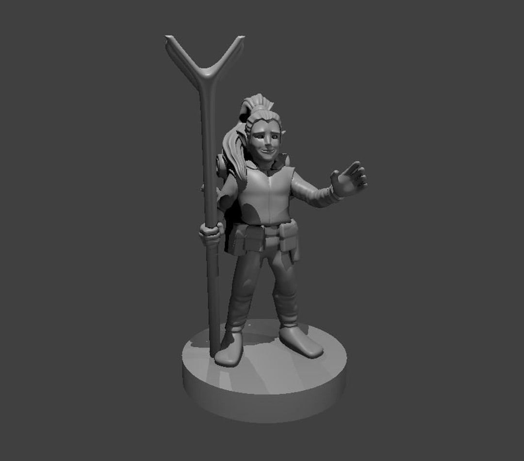Halfling Wizard Miniature - Etsy