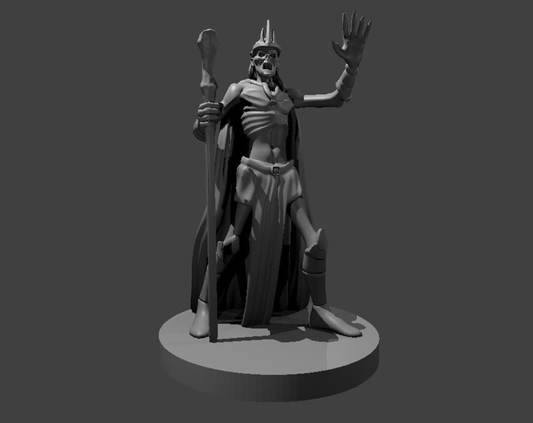 Deathlock Mastermind Miniature Model for D&D Dungeons and Dragons ...