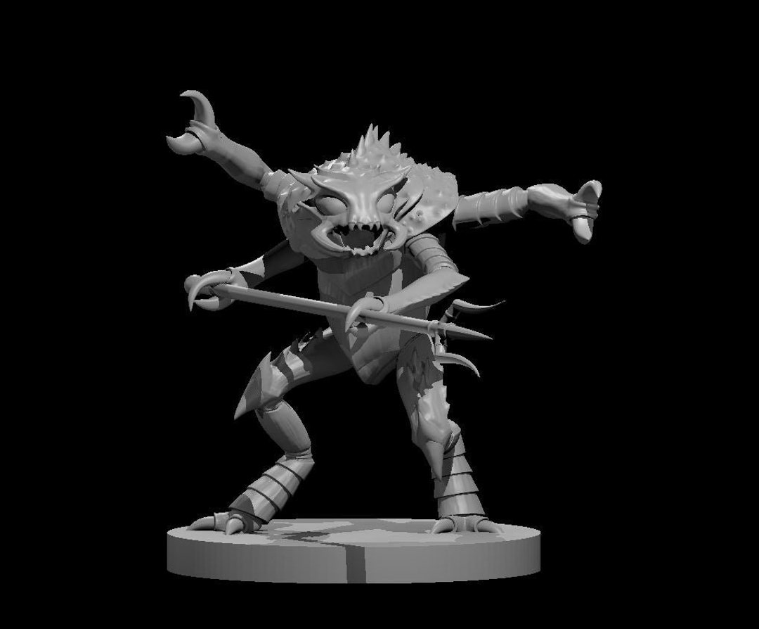 Mezzoloth Miniature Model for D&D Dungeons and Dragons, Pathfinder and ...