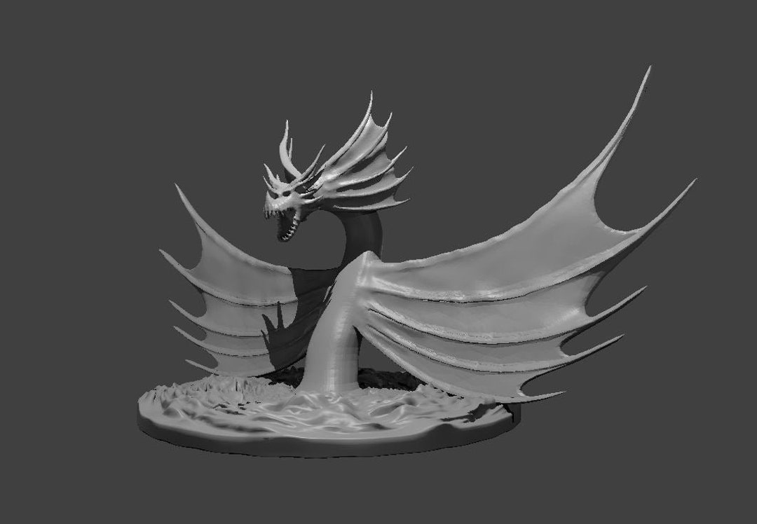 Leviathan Miniature Model for D&D Dungeons and Dragons, Pathfinder and ...