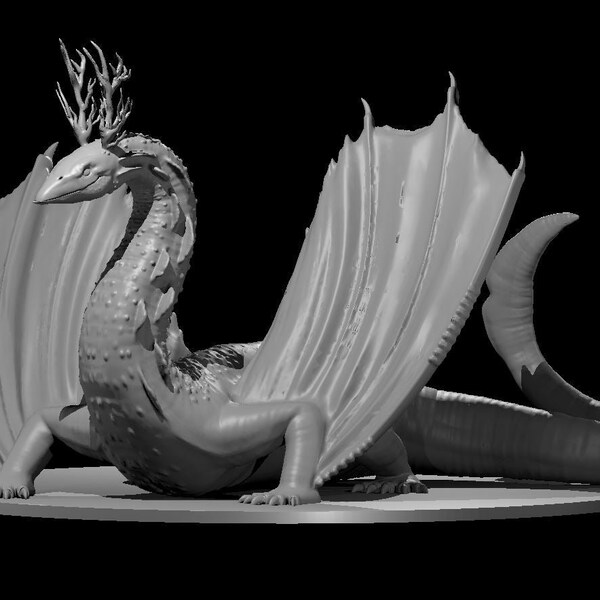 Deep Dragon Miniature - Etsy