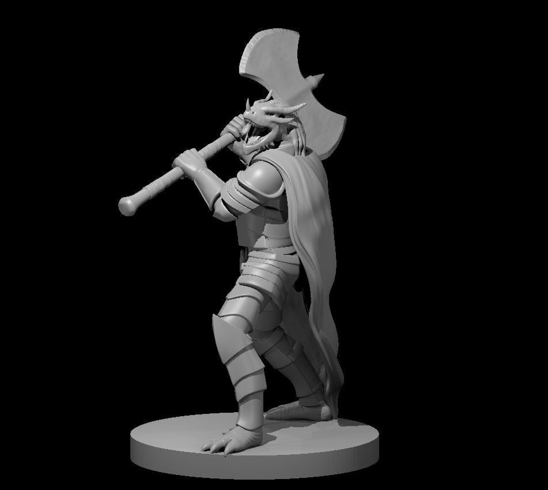 Dragonborn of Tiamat Miniature Model for D&D Dungeons and Dragons ...