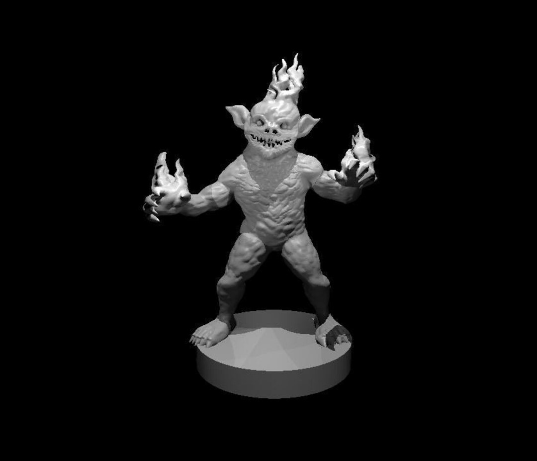 Magmin Miniature Model for D&D Dungeons and Dragons, Pathfinder and ...