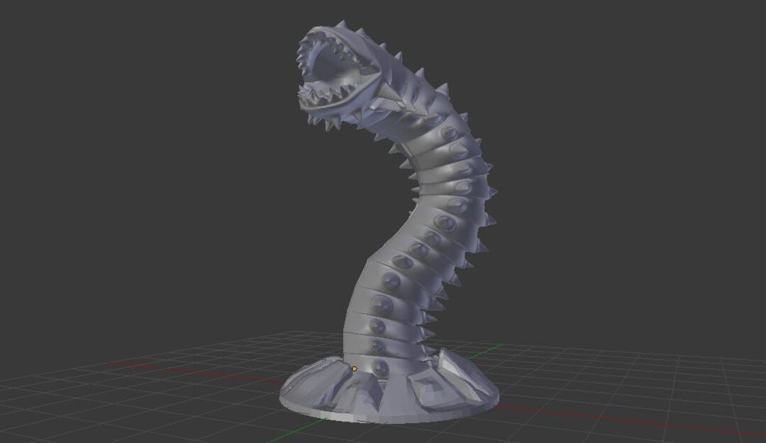 Purple Wormling Miniature Model for D&D Dungeons and Dragons ...