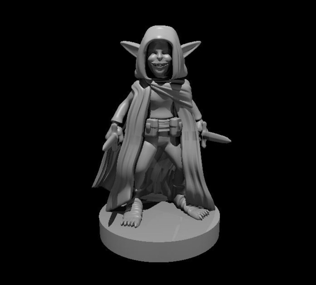 Goblin Rogue Miniature Female - Etsy