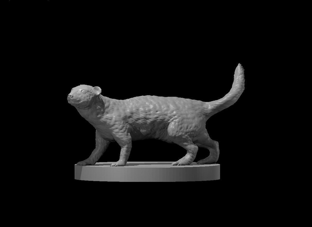 Giant Weasel Miniature Model for D&D Dungeons and Dragons, Pathfinder ...