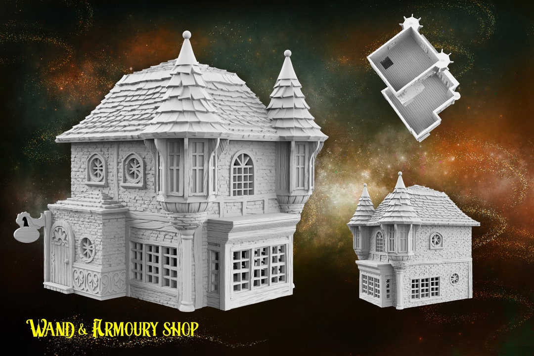 3D Printed Shop With Playable Interior for Dungeons and - Etsy