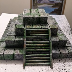 Jungle Ziggurat Pyramid Temple for D&D, Wargaming, Warhammer Age of ...