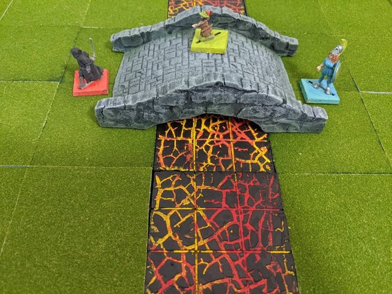 Infernal Volcano Modular Magnetic Tiles for Dungeons and | Etsy