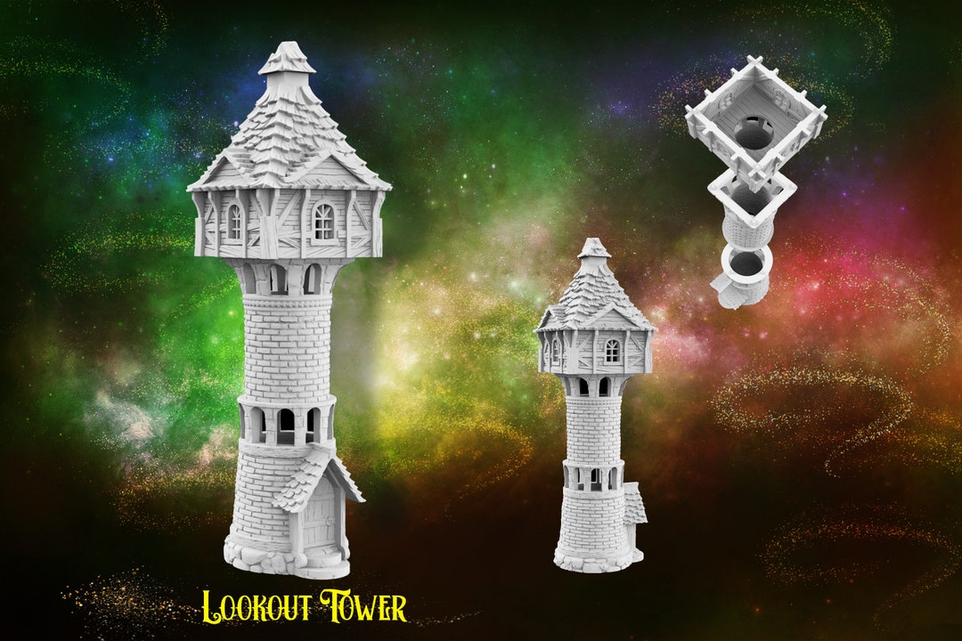 3D Printed Wizards Tower With Playable Interior for Dungeons and ...
