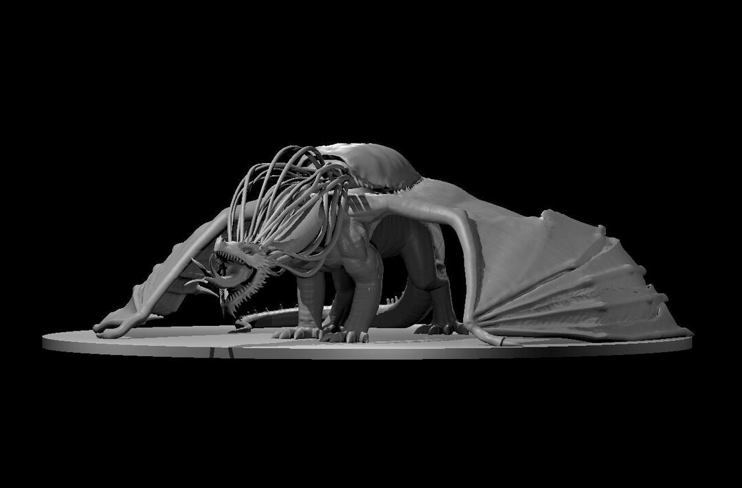 Elder Brain Dragon Terrestrial Miniature Model for D&D - Etsy