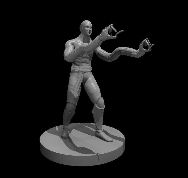 Yuan Ti Malison Type 2 Miniature Model for D&D Dungeons and - Etsy