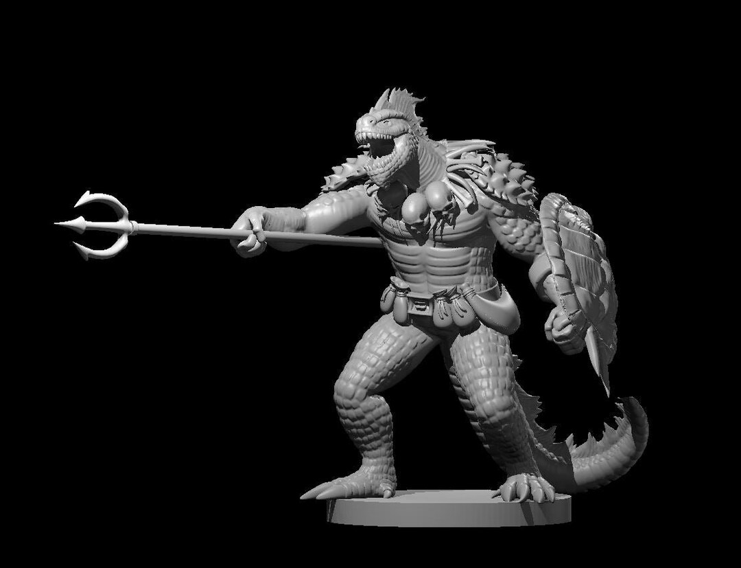 Lizard King-queen Miniature Model for D&D Dungeons and Dragons ...