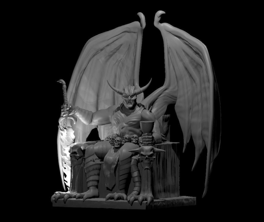 Bel on His Throne Miniature Model for D&D Dungeons and Dragons ...