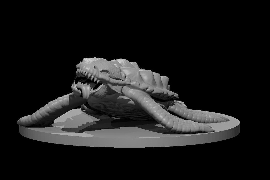 Dragon Turtle Wyrmling Miniature Model for D&D Dungeons and Dragons ...