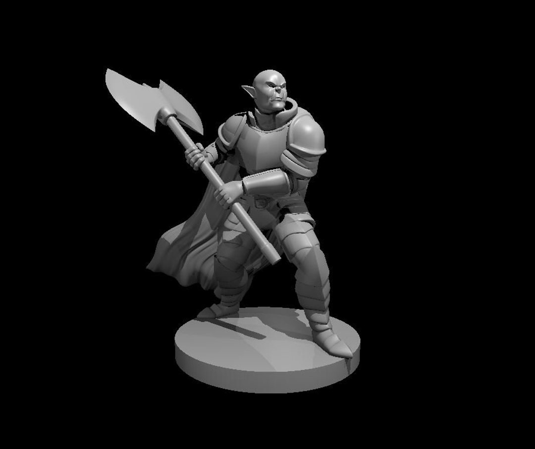 Half Orc Miniature - Etsy
