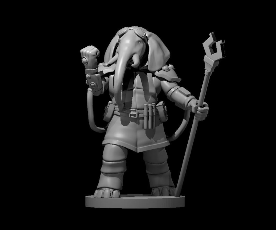 Loxodon Artificer Miniature - Etsy