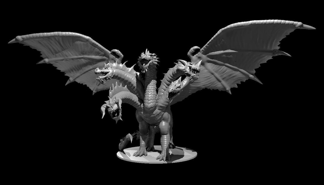 Tiamat Miniature Model for D&D Dungeons and Dragons, Pathfinder and ...