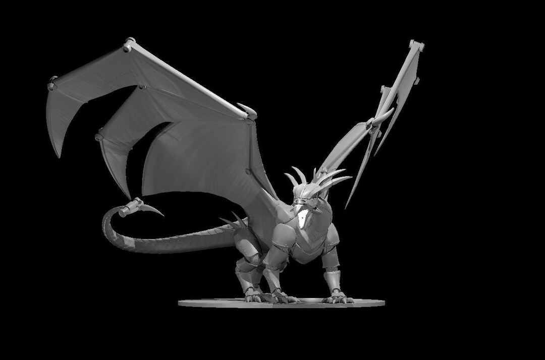 Clockwork Dragon Miniature Model for D&D Dungeons and Dragons ...