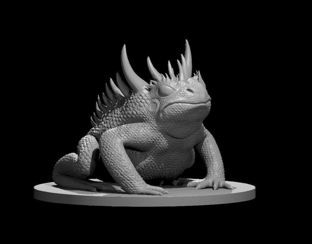 Demon Toad Miniature Model for D&D Dungeons and Dragons, Pathfinder and ...