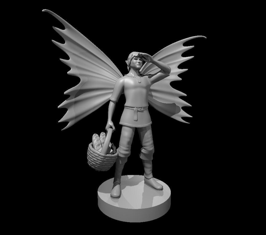 Fairy Folk Male Commoner Miniature Model for D&D Dungeons and Dragons ...