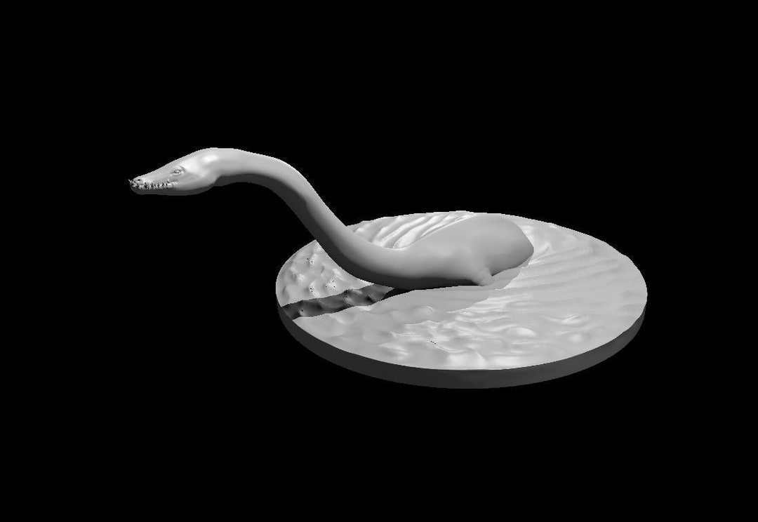 Plesiosaurus Swimming Miniature Model for D&D Dungeons and Dragons ...