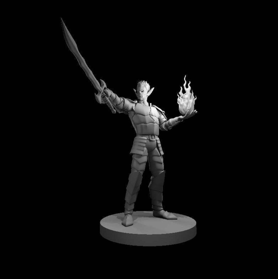 Githyanki Eldritch Knight Miniature Model for D&D Dungeons and Dragons ...